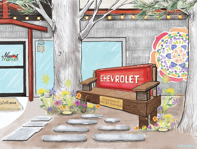 Bert Steele Bench Memorial Dedication Ceremony - Niwot